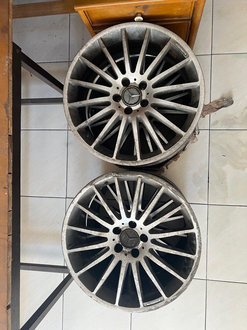 Velg AMG Mercedes-Benz 19 inch 5x112 ET40 - OEM Style Multi-Spoke Alloy ...