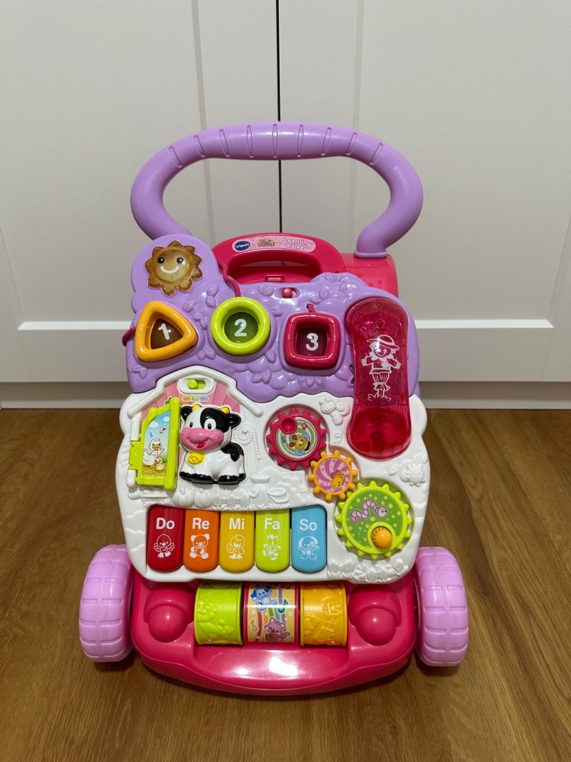 VTech Sit-to-Stand Learning Walker - Pink, Babies & Kids, Infant ...