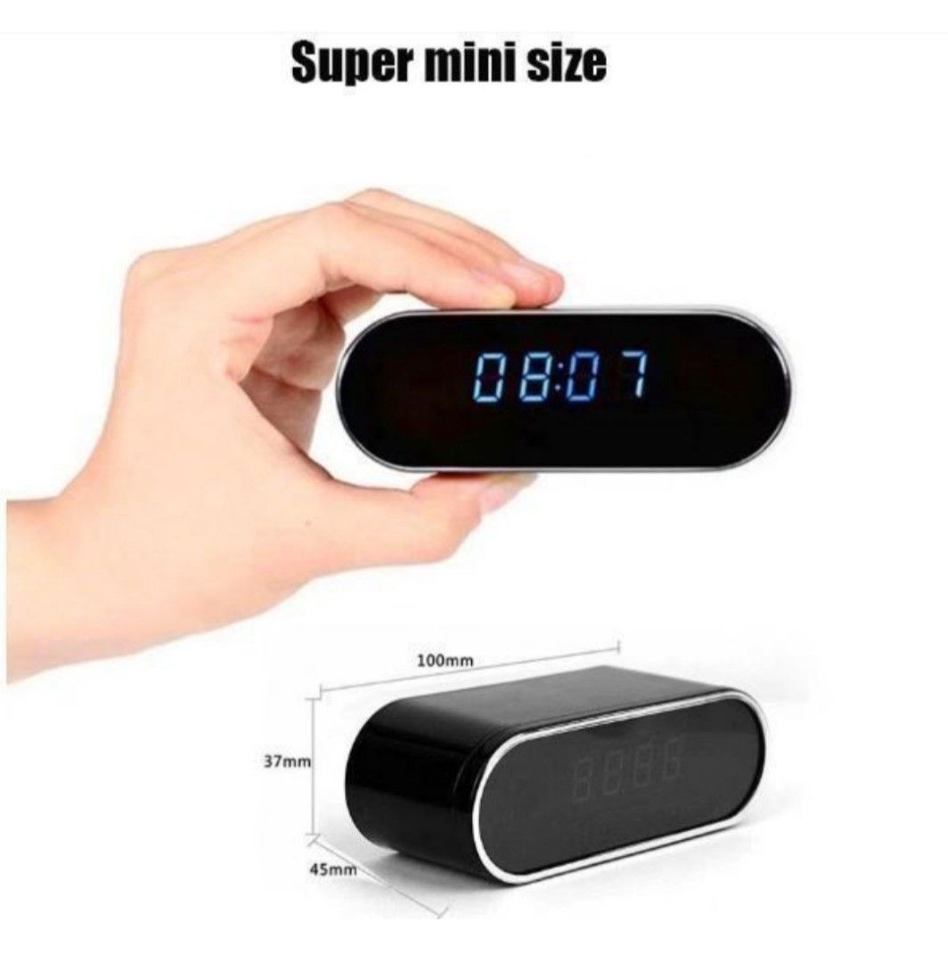 1hr Delivery! 💯👍 Wireless Hidden Spy Camera Clock + Voice Recorder ...
