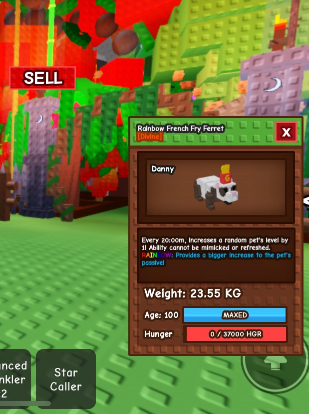 20 MIN CD RARE FRENCH FRY FERRET FFF GROW A GARDEN ROBLOX, Hobbies ...