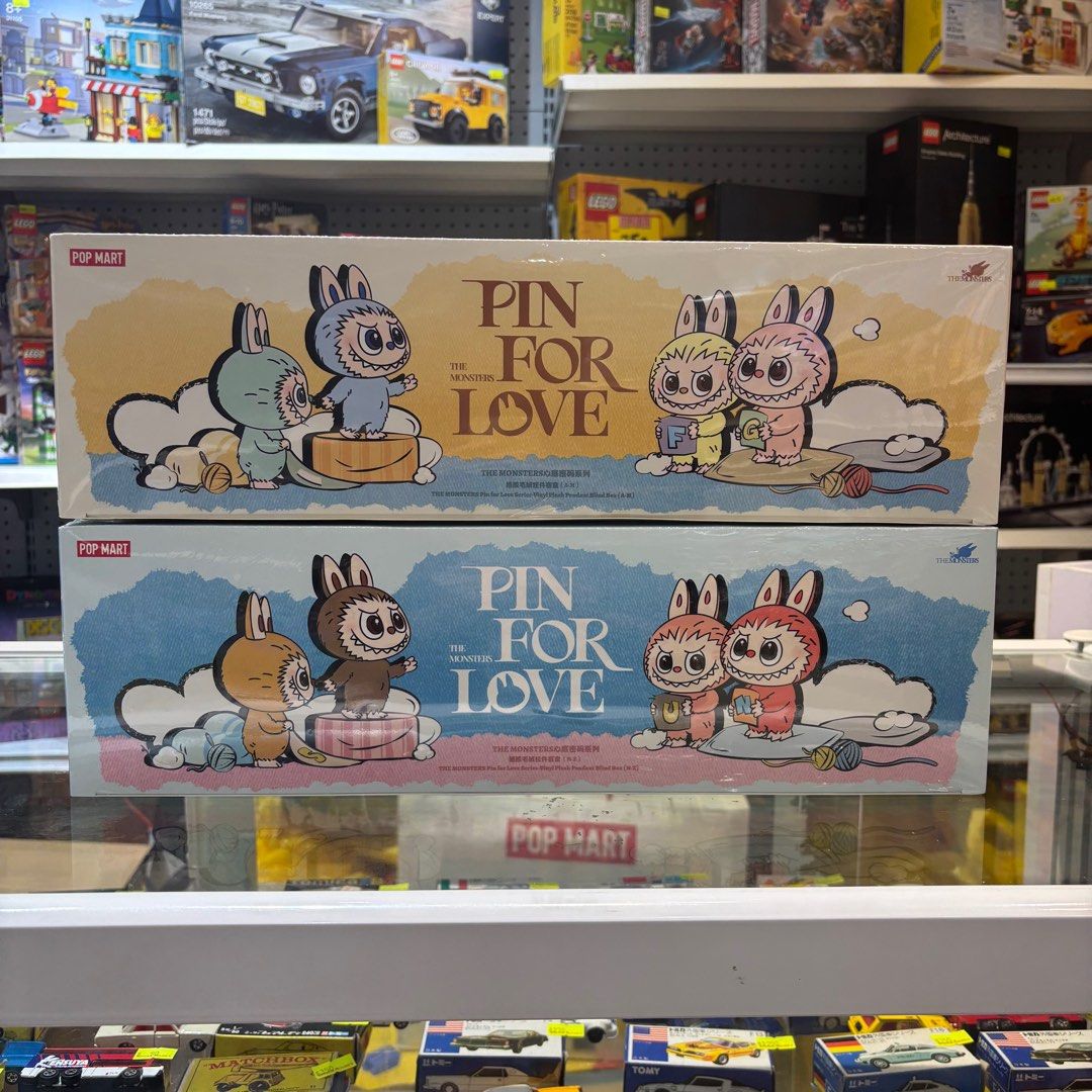 （銅鑼灣門市 cwb Brick House 現貨）全新 Labubu Pin of love 盲盒（一抽$235), 興趣及遊戲, 玩具 ...