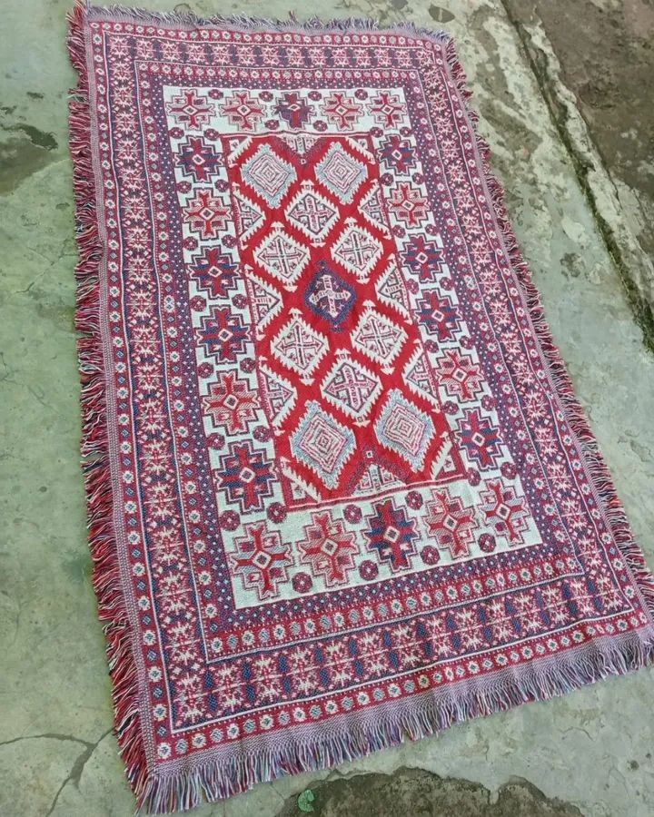 Blanket woven bohemian Navajo rajut tenun handmade taplak walldecor ...