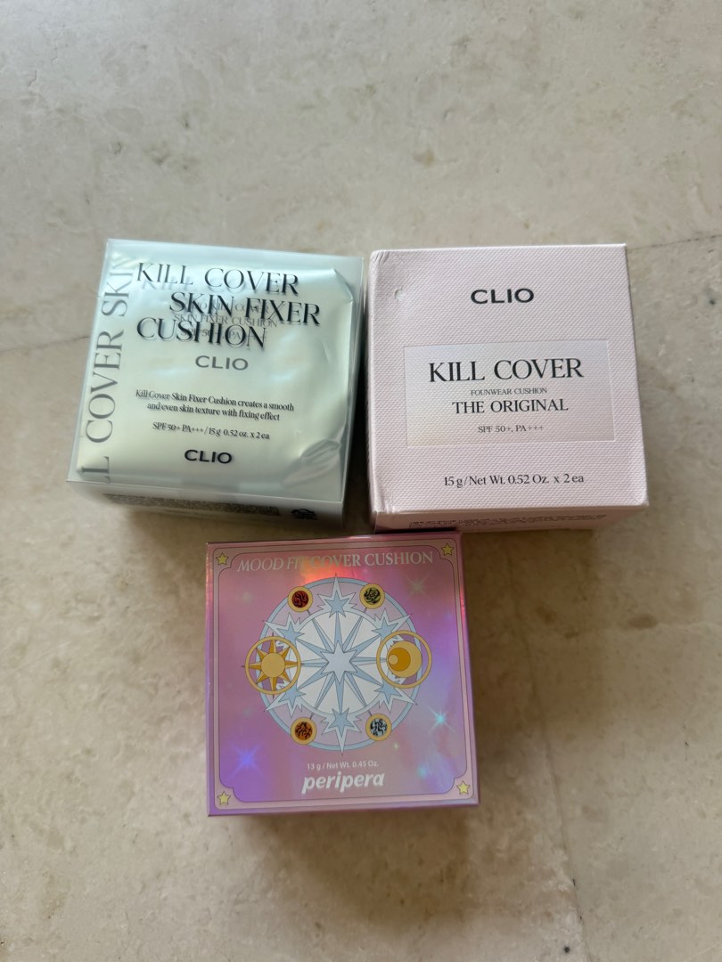 CLIO Kill Cover & Peripera Mood Fit Cushion Foundation, Beauty ...