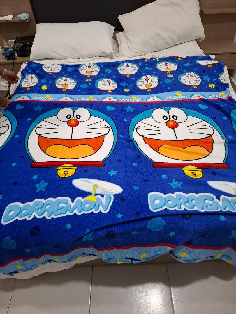 Doraemon Blanket, Hobbies & Toys, Toys & Games on Carousell