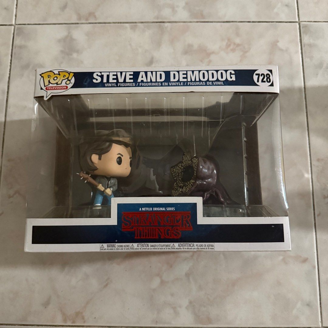 Funko Pop steve and demogorgon, Hobbies & Toys, Toys & Games on Carousell