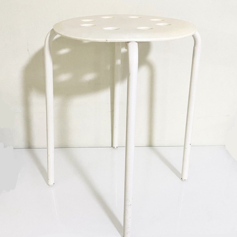 IKEA Marius white stool, Furniture & Home Living, Furniture, Chairs on ...