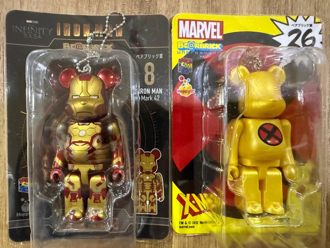 Iron Man Bearbrick x Marvel Keychain Figure #8 and MARVEL×BE＠RBRICK ...