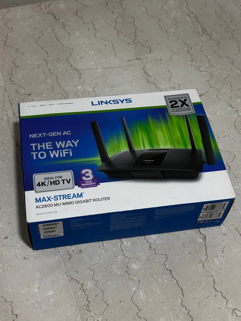 Linksys AC2600 MU-MIMO Gigabit Router, Computers & Tech, Parts ...