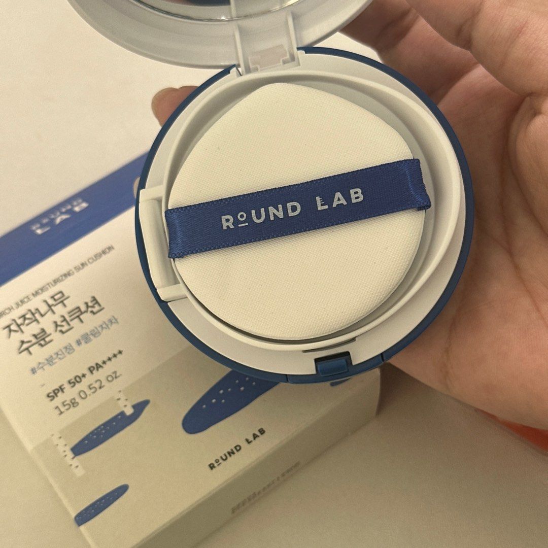 ROUND LAB Cushion Sunscreen + FREEBIE COLORGRAM Lip Tint, Beauty ...
