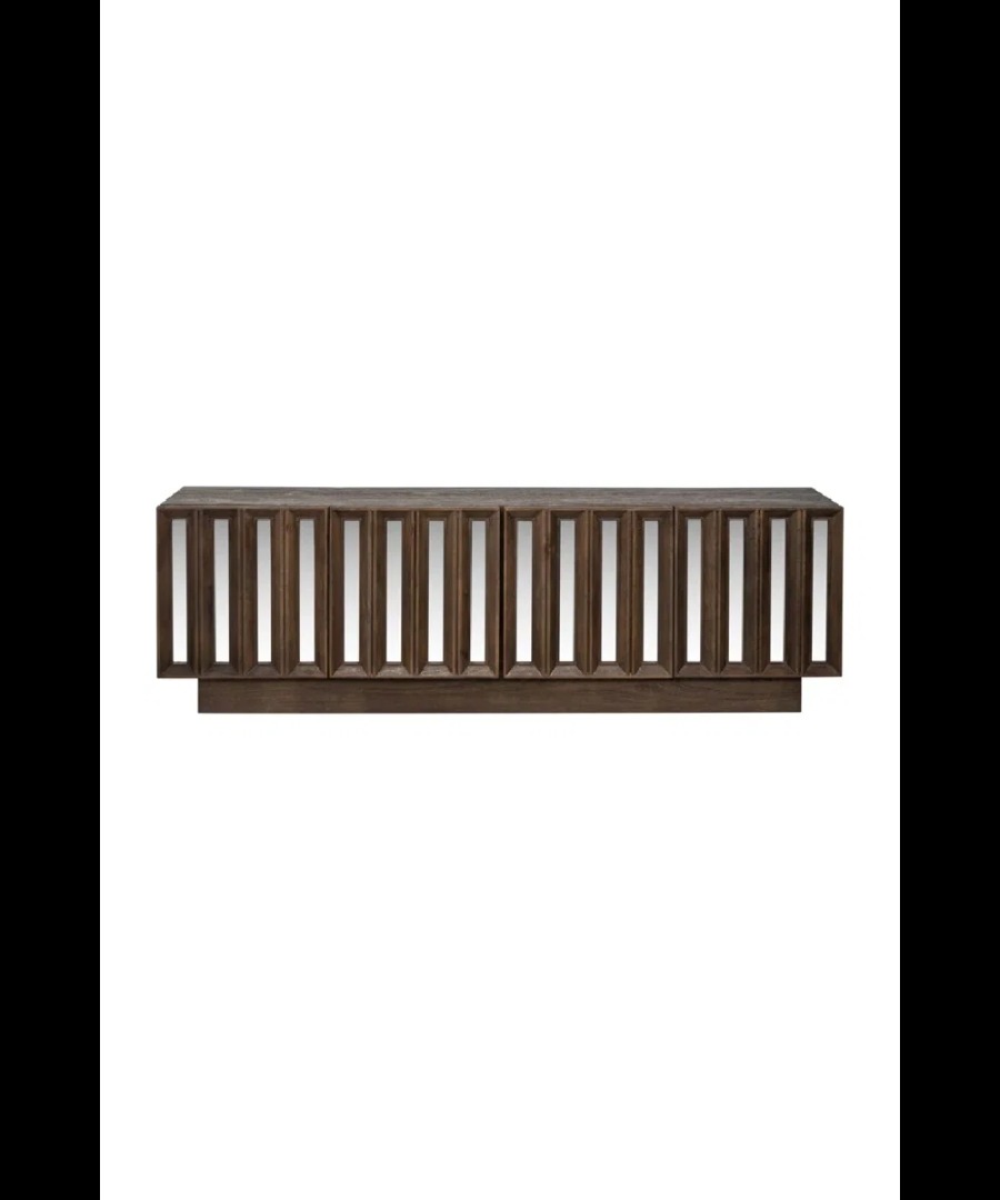 SERENITY I Crafted Console I Mahogany wood I TV Stand I 2 cabinet ...