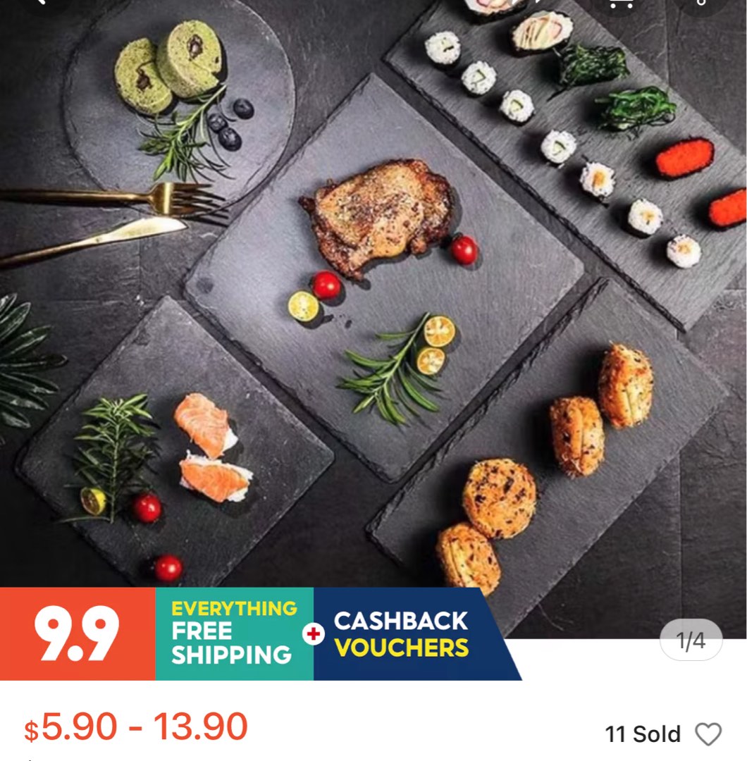 Slate Serving Plates - Various Sizes, Furniture & Home Living ...