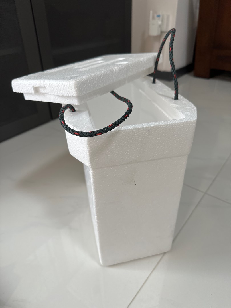 Styrofoam Cooler Box with Handle, Furniture & Home Living, Kitchenware ...