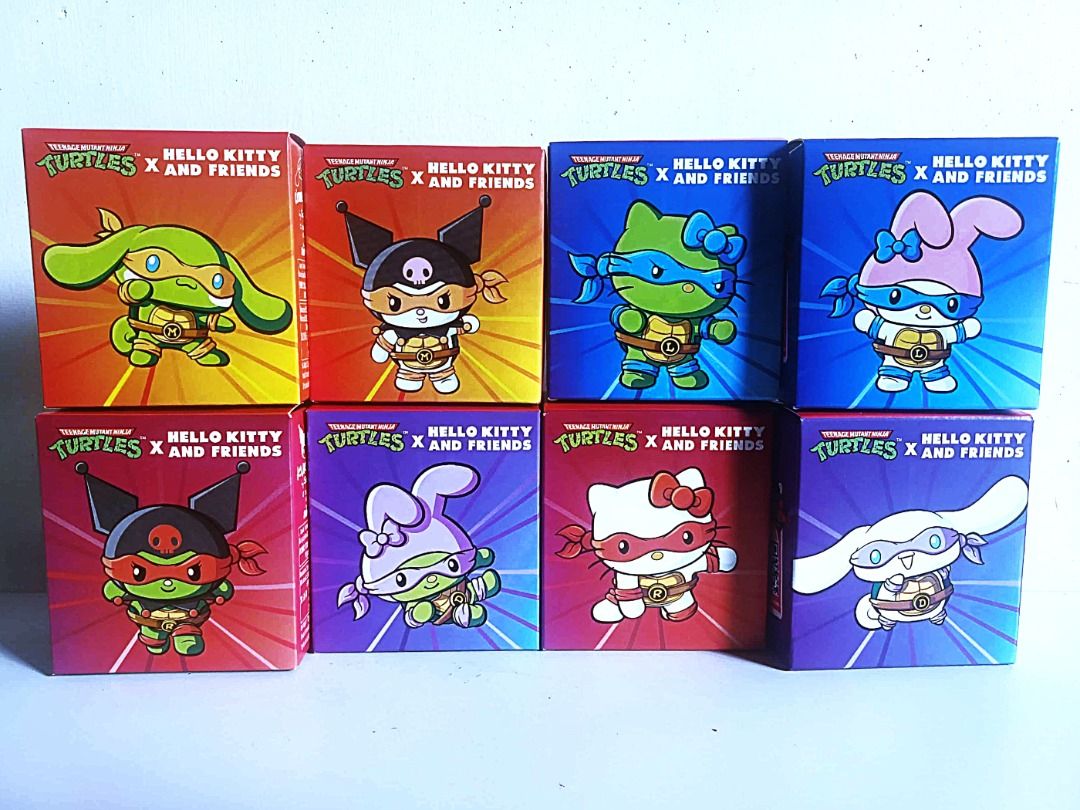 The TMNT x Hello Kitty & Friends McDonalds Happy Meal Toys (complete ...