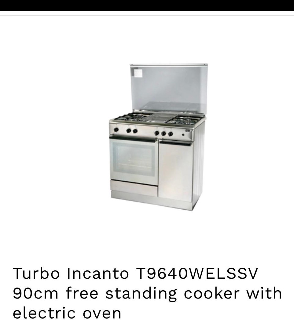 Turbo Incanto T9640WELSSV 90cm Free Standing Cooker, TV & Home ...