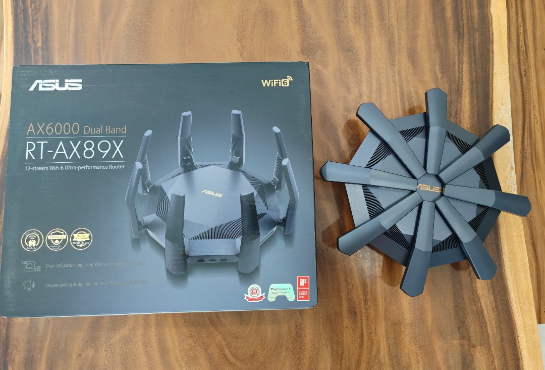 ASUS RT-AX89X WiFi 6 Router AX6000 Dual Band, Computers & Tech, Parts ...