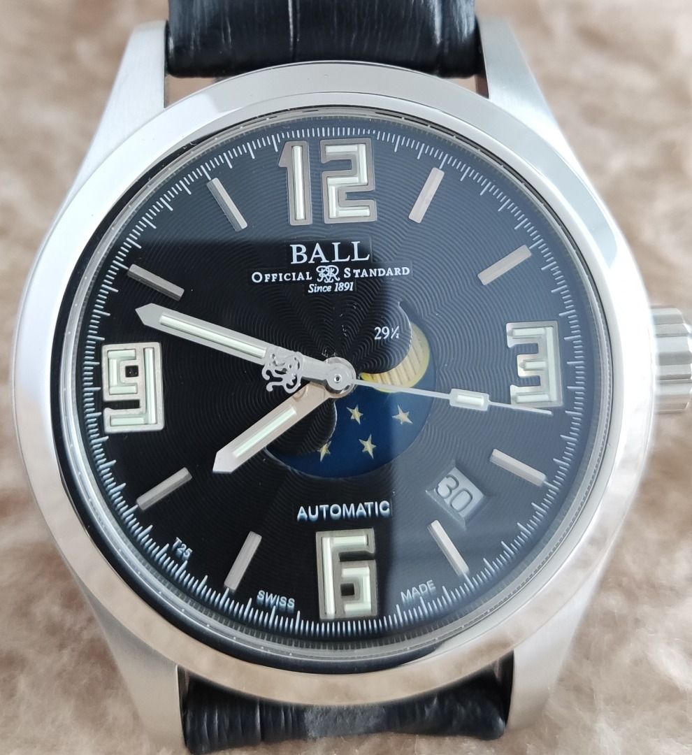 BALL Engineer II Moonphase NM1082C Automatic Stainless Steel 40mm Mens ...