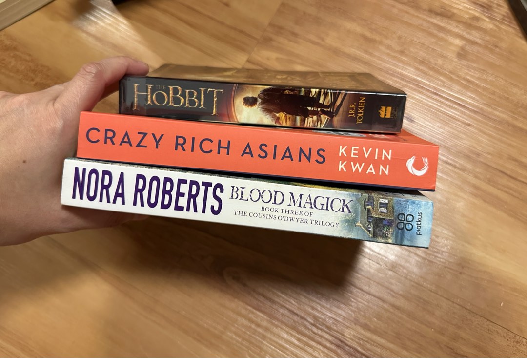 Book Bundle: The Hobbit, Crazy Rich Asians, Blood Magick, Hobbies ...