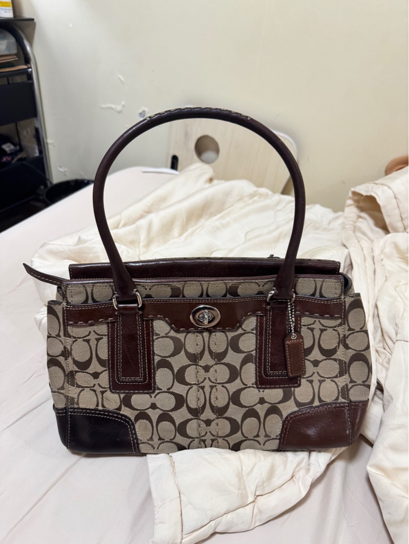 Coach Signature Hampton Monogram Shoulder Bag Style 11589, Luxury, Bags ...
