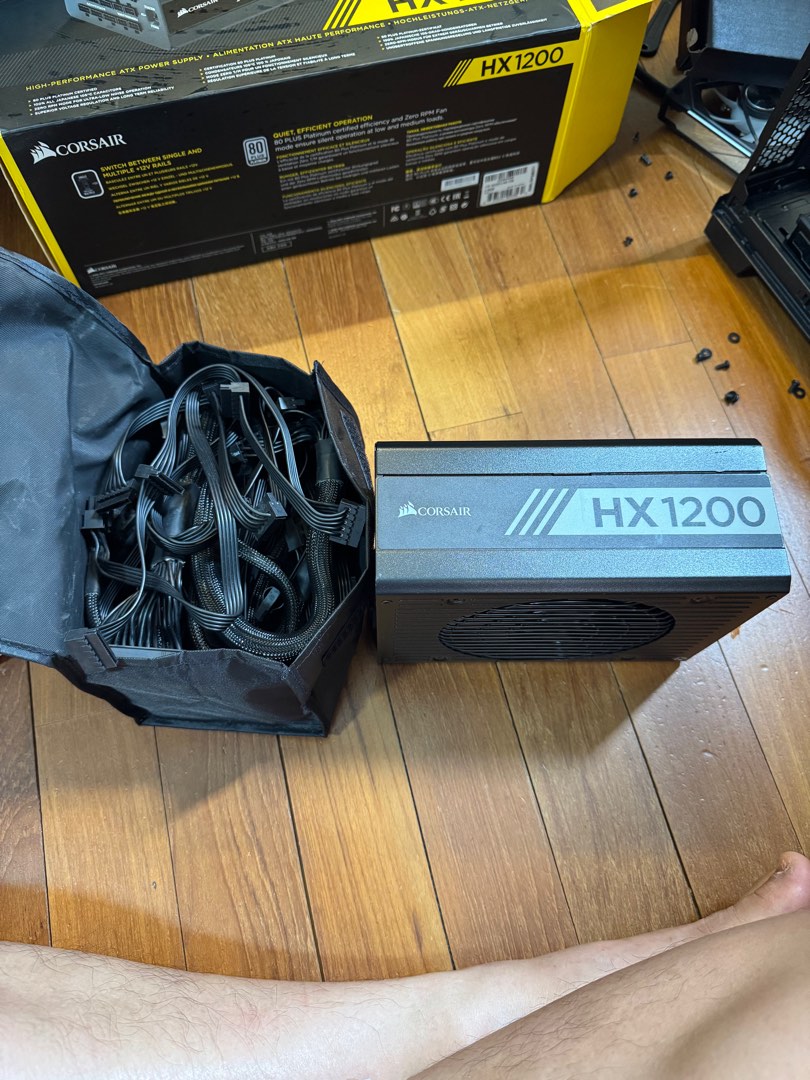 Corsair HX1200 1200W 80+ Platinum Power Supply, Computers & Tech, Parts ...