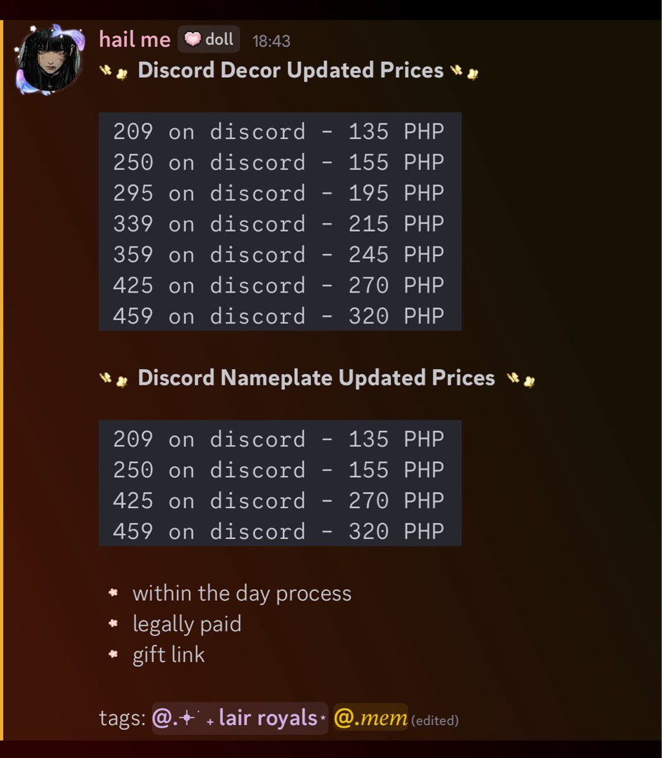 Discord Decor and Nameplate, Video Gaming, Video Games, Others on Carousell