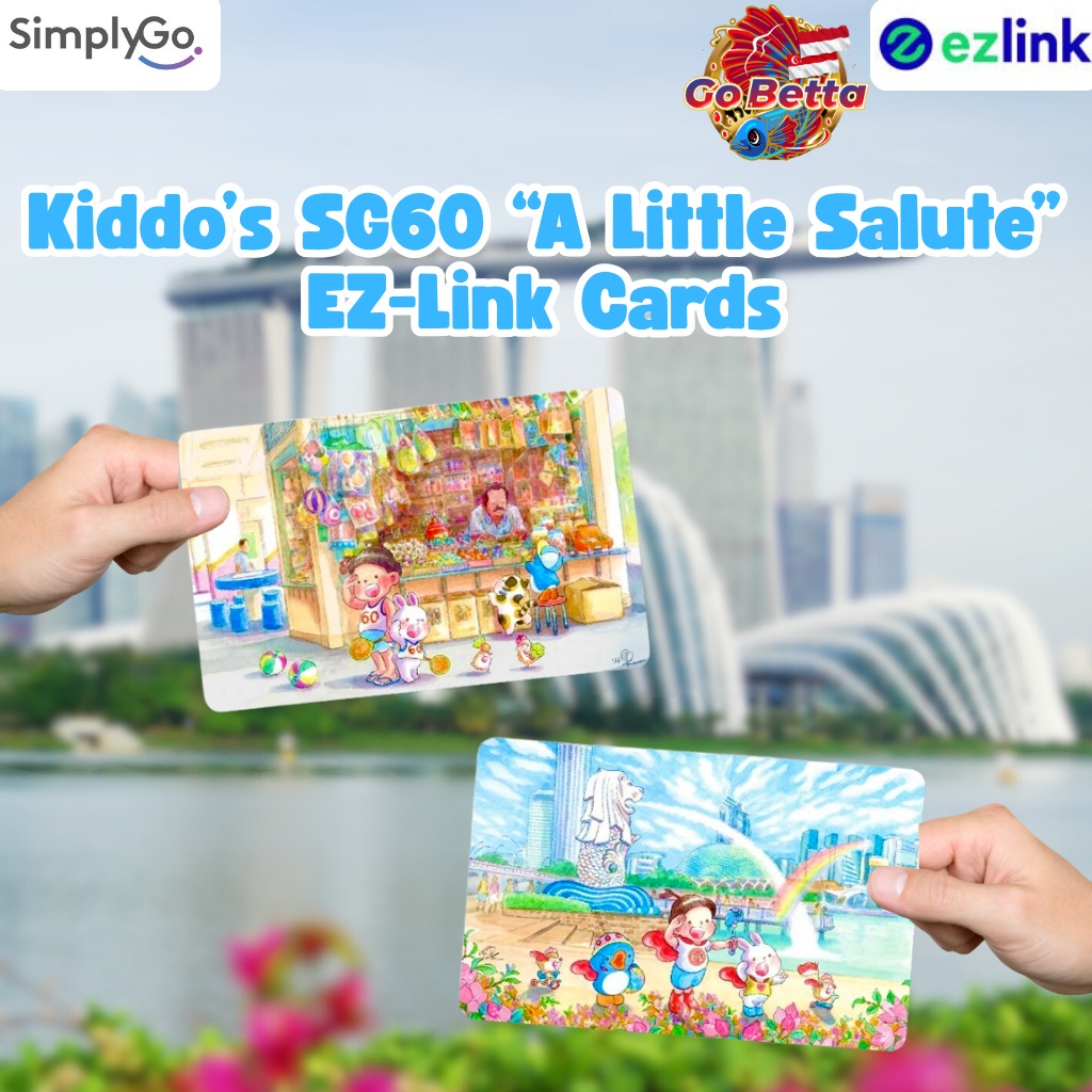 Kiddo's SG60 "A Little Salute" EZ-Link Card Set | Singapore EZ Link ...