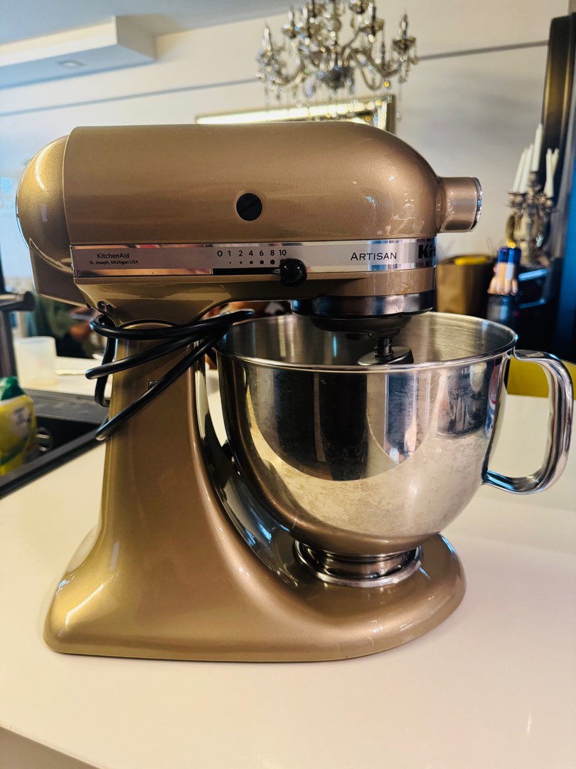 KitchenAid Artisan Stand Mixer - Champagne Gold (with free *new* food ...