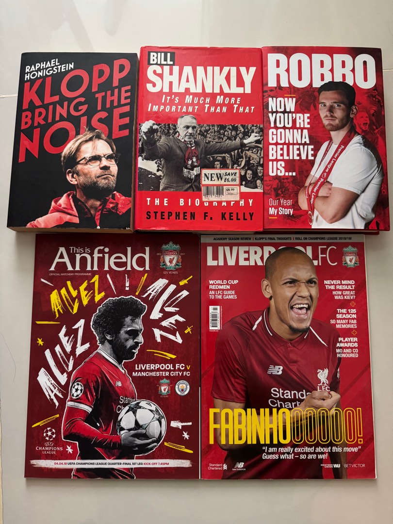 Liverpool FC Books and Magazines Bundle, Hobbies & Toys, Memorabilia ...