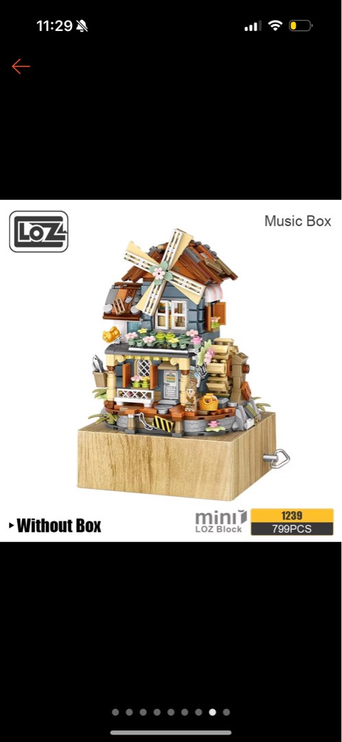 LOZ Lego Music Box - Windmill, Hobbies & Toys, Toys & Games on Carousell