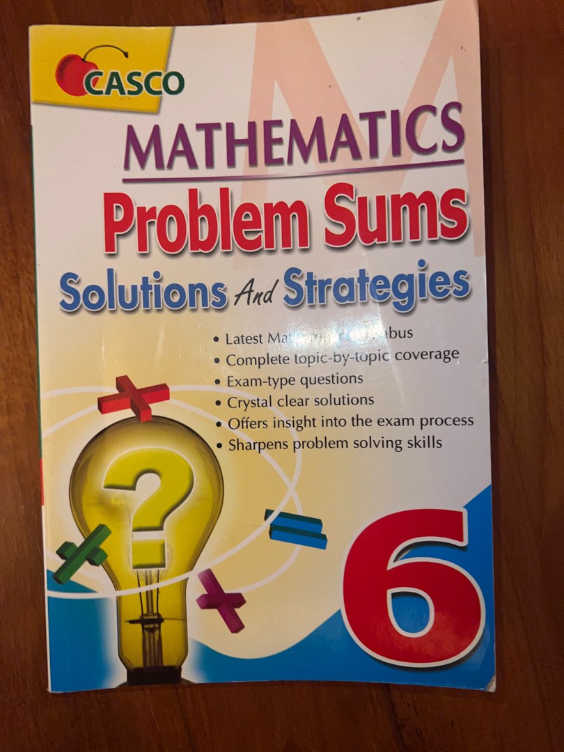PSLE-Mathematics Problem Sums Solutions and Strategies, Hobbies & Toys ...