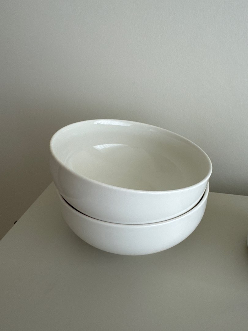 Muji big noodle soup bowl ceramic - set of 2, Furniture & Home Living ...