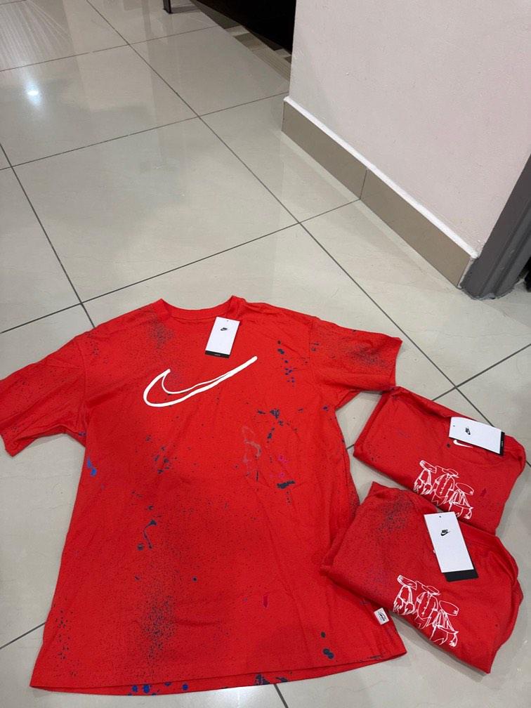 Nike x Futura red tee, Men's Fashion, Tops & Sets, Tshirts & Polo ...