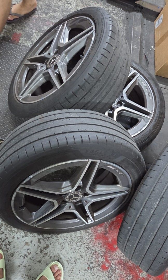 Original W118 AMG 18" rim, Car Accessories, Tyres & Rims on Carousell