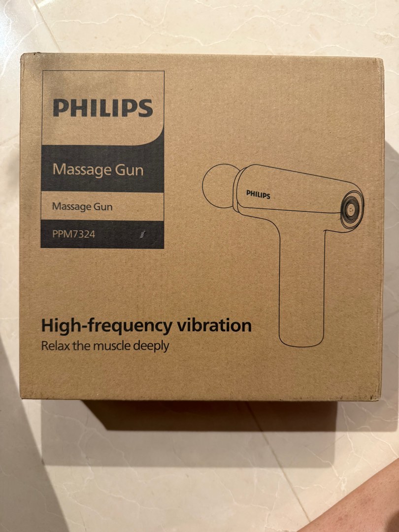 Philips Massage Gun PPM7324, Health & Nutrition, Massage Devices on ...