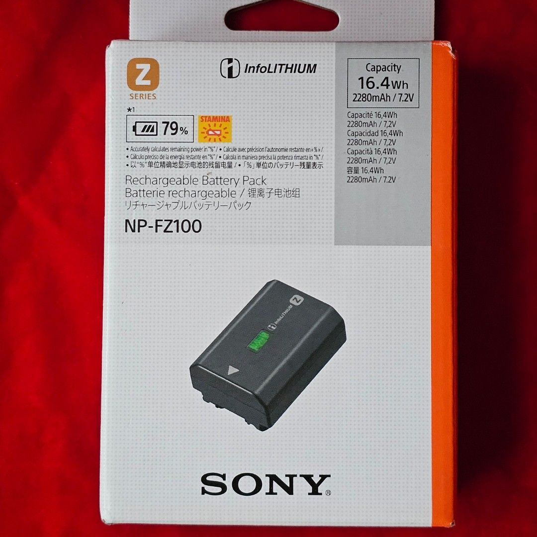 Sony NP-FZ100 Rechargeable Battery Pack, Photography, Photography Accessories, Batteries ...