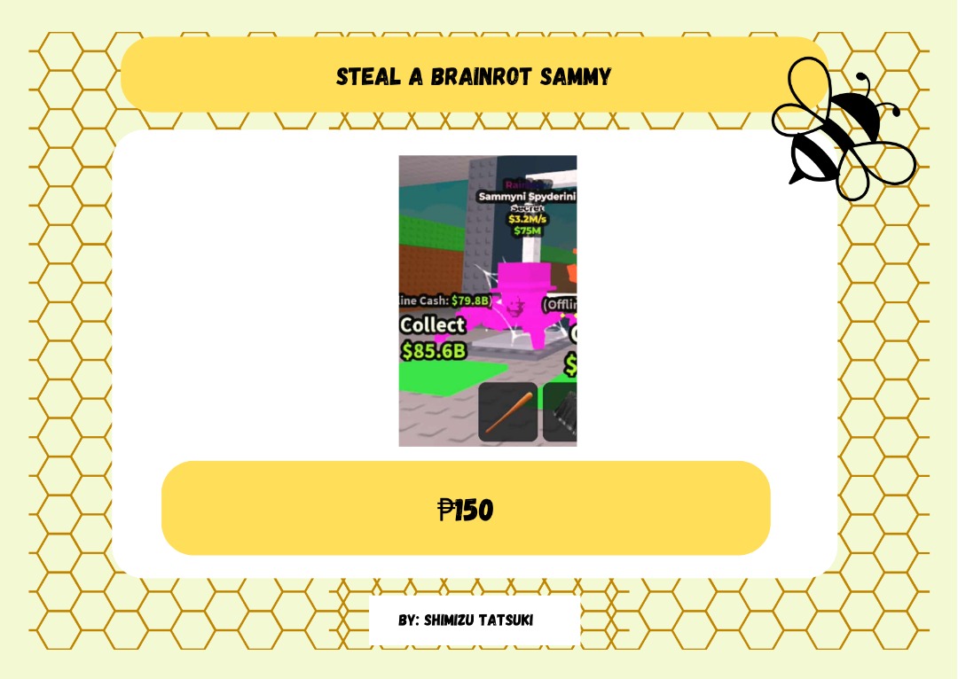 STEAL A BRAINROT SAMMY, Video Gaming, Video Games, Others on Carousell