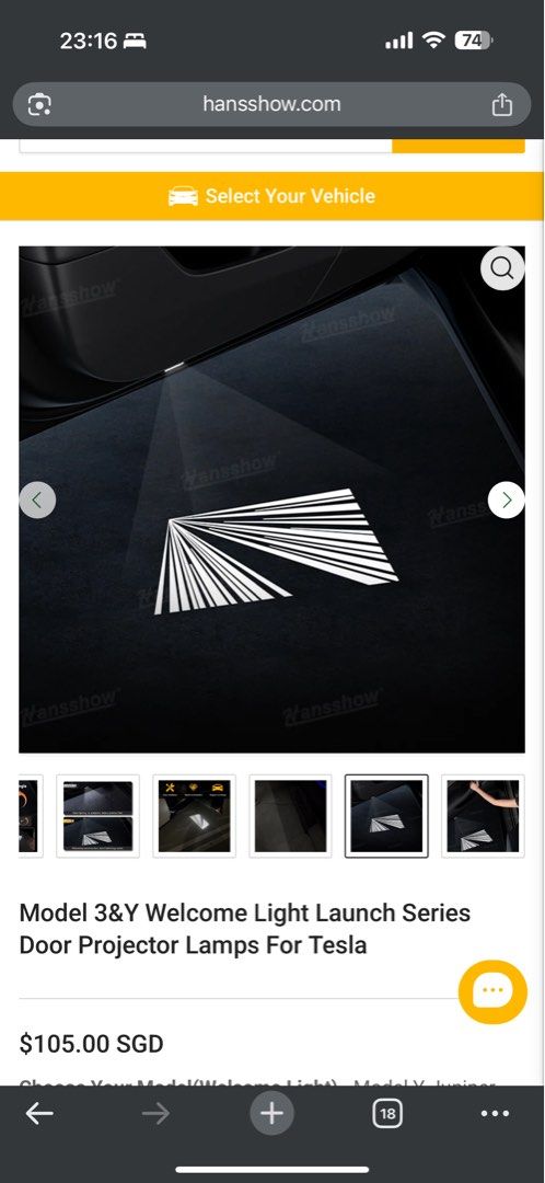 Tesla Model Y Juniper Welcome Light Launch Series, Car Accessories ...