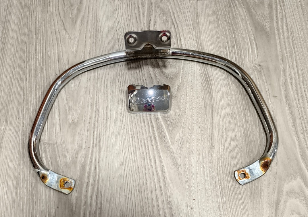 Vespa Chrome Grab Rail, Motorcycles, Motorcycle Accessories on Carousell
