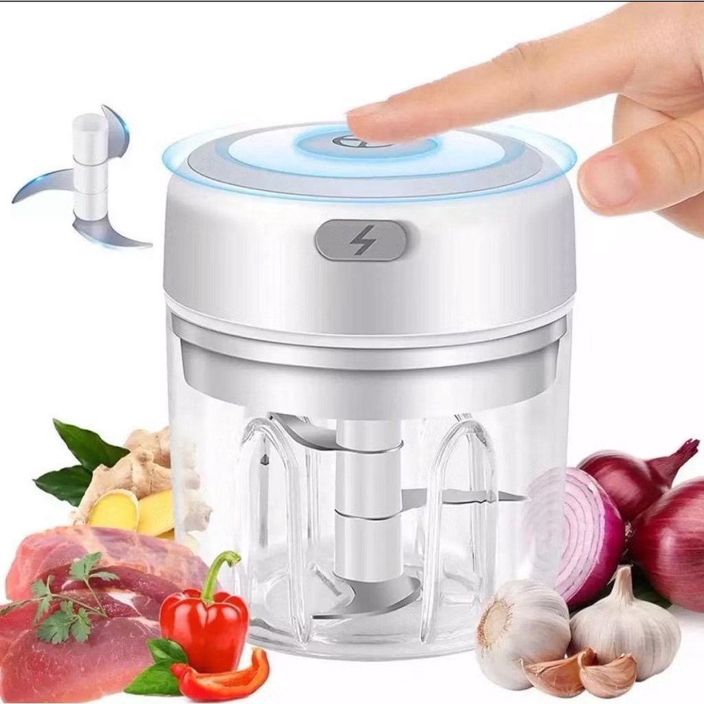 Wireless Portable Electric Mini Food Mincer Processer Garlic Chilli ...