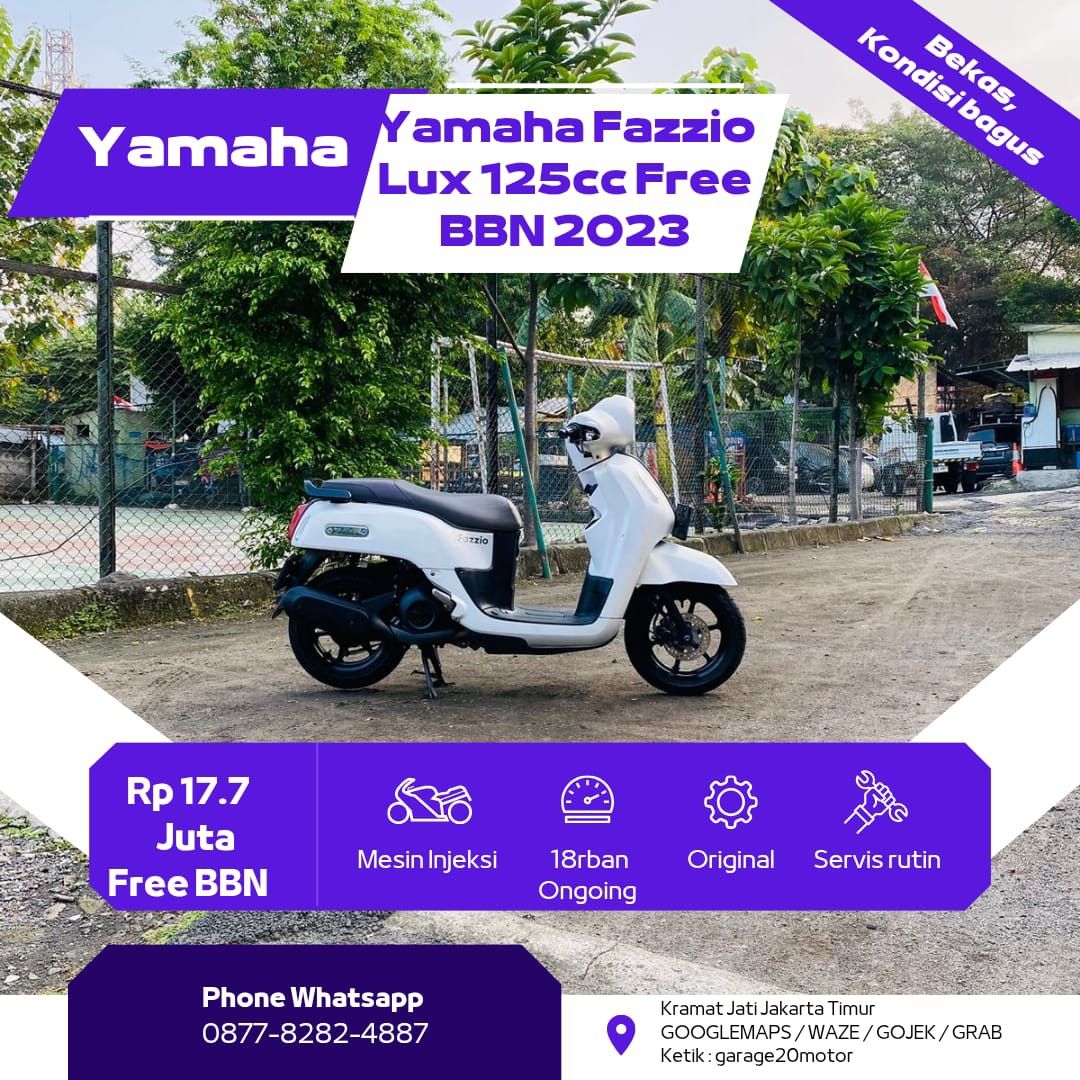 Yamaha All New Fazzio Lux Free Balik nama Jakarta, Motor di Carousell