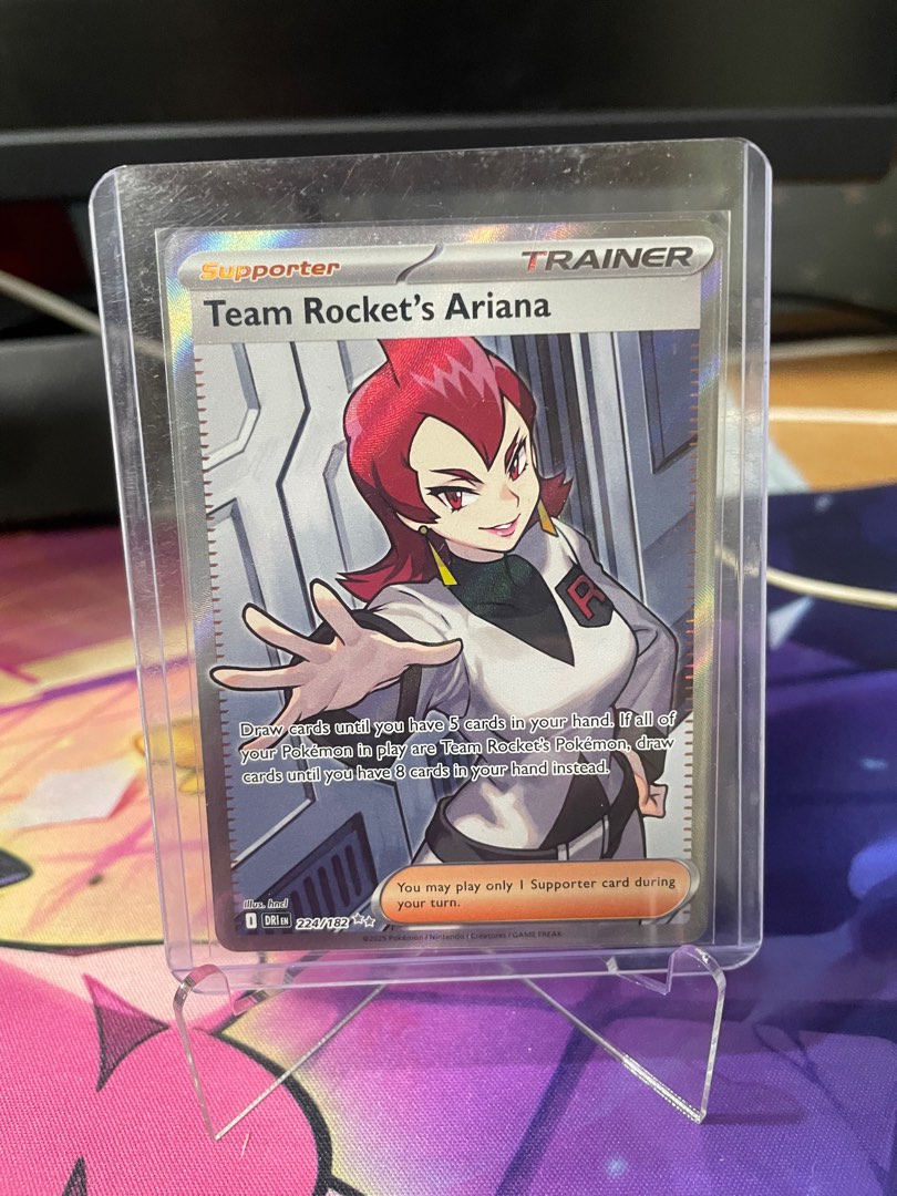 $13 Team Rocket’s Ariana Grande NM condition Destined Rivals, Hobbies ...