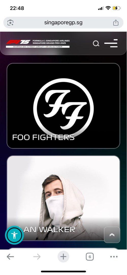 *Tickets Issued!!* Last ticket!! 2025 F1 Foo Fighters/Alan Walker ...