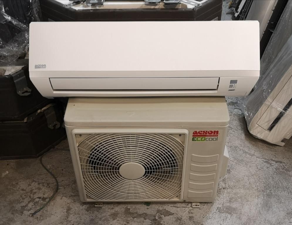 Acson EcoCool Aircond 1hp siap pasang, TV & Home Appliances, Air ...