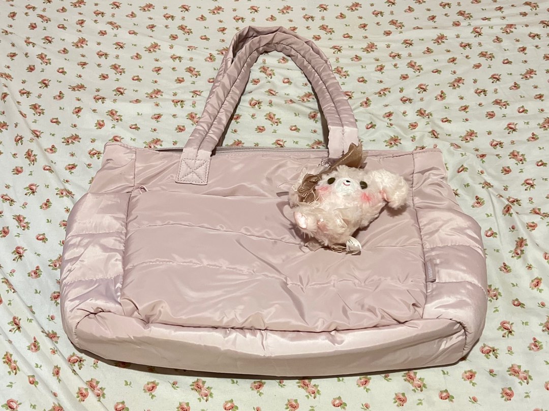 BAGSMART Puffer Tote Bag in Pink, Women's Fashion, Bags & Wallets, Tote ...