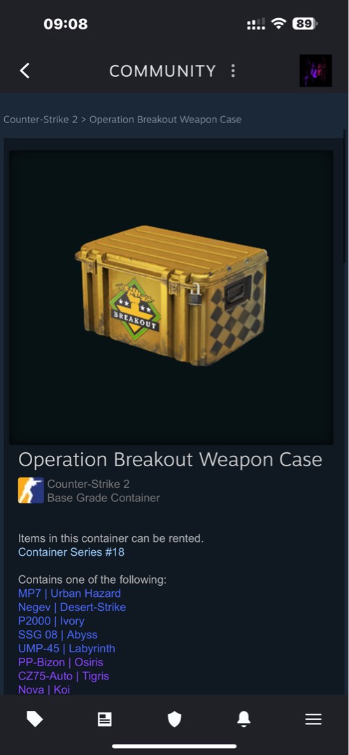 CS2 Operation Breakout Weapon Case, Video Gaming, Video Games, Others ...
