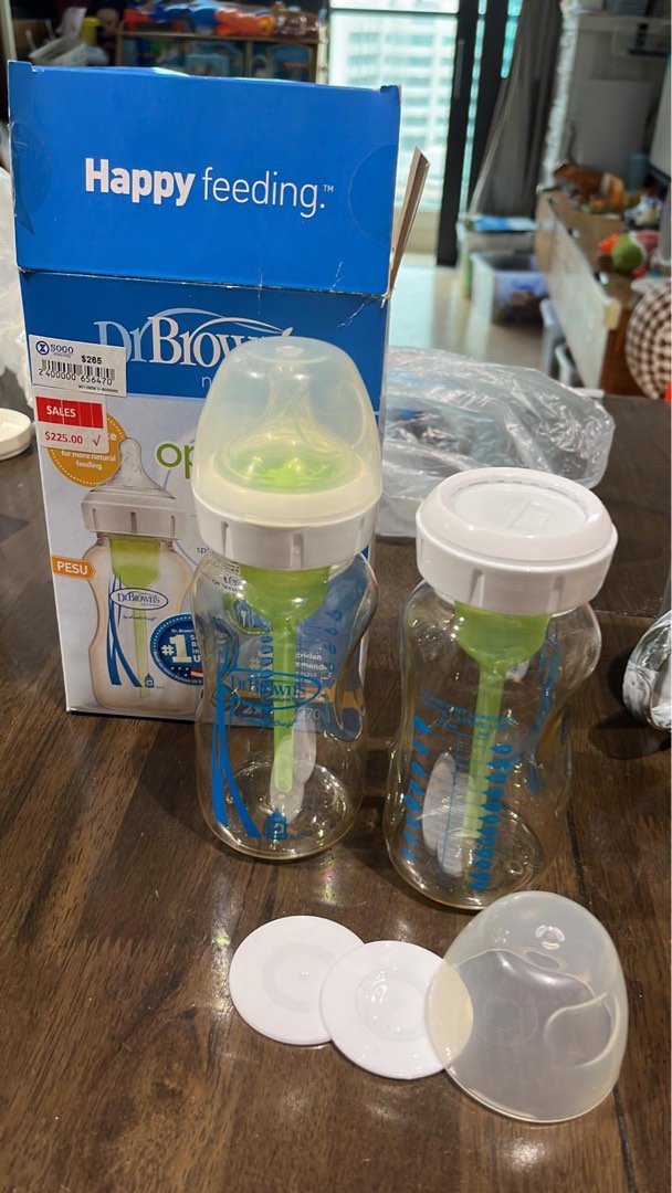 Dr Drown 奶樽set + Pigeon 奶樽樽身, 兒童＆孕婦用品, 護理及餵哺, 護理及餵哺 - 母乳及奶瓶 - Carousell