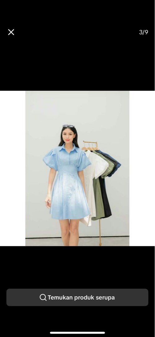 Dress (yellow), Fesyen Wanita, Pakaian Wanita, Gaun & Rok di Carousell