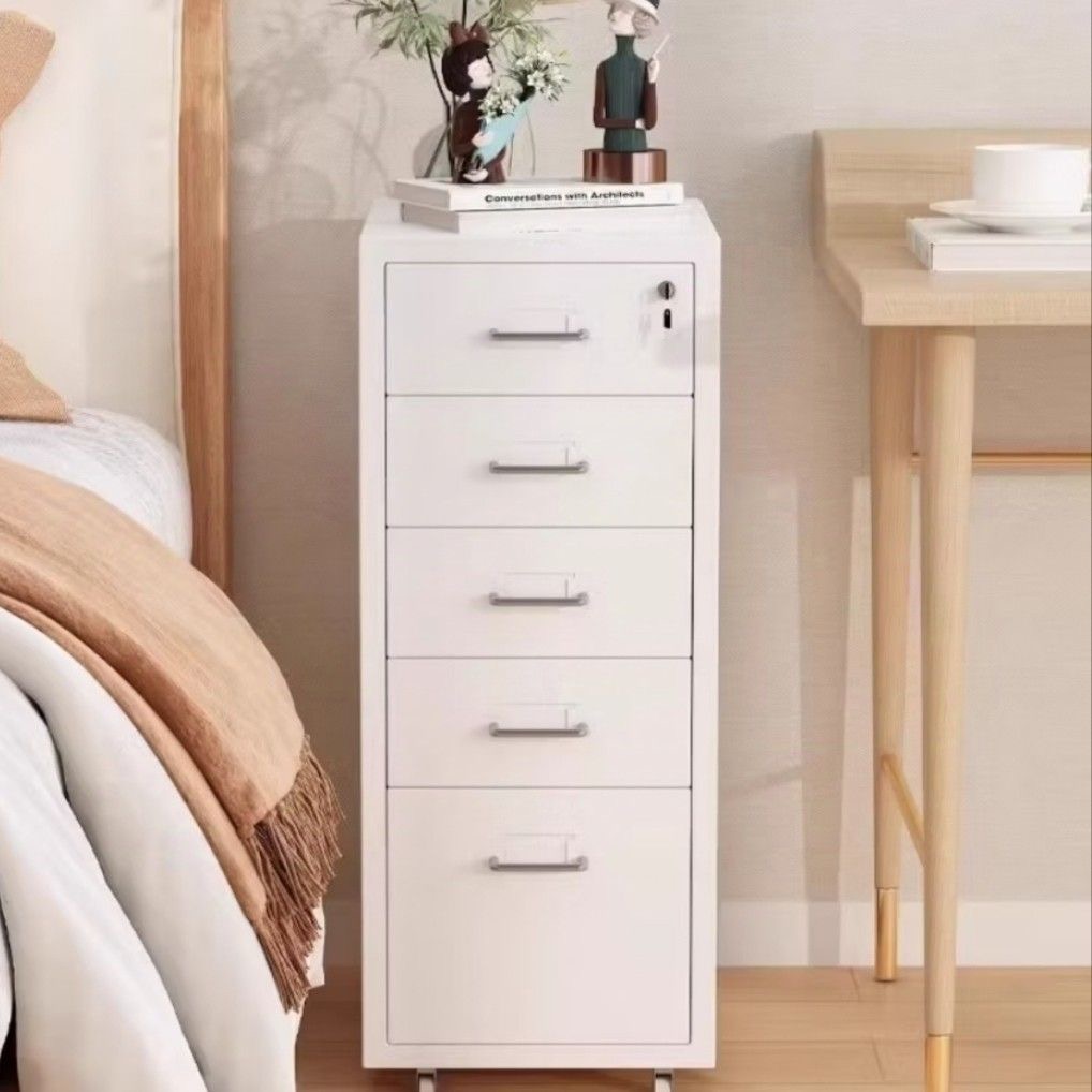 Five Drawer Cabinet | Storage Cabinet with Lock | Office Filing Cabinet ...