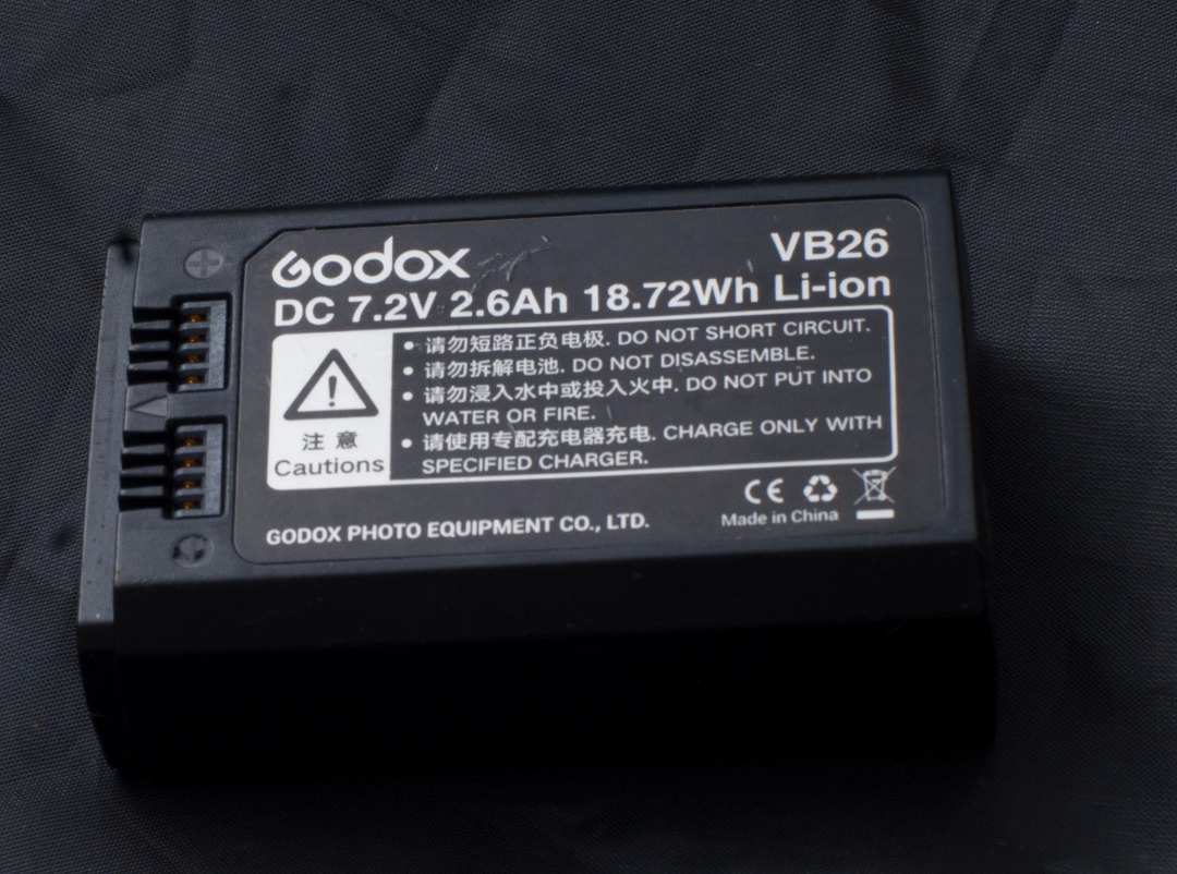 Godox vb26 battery for v1 v860iii v850iii v100 ad100 v1pro, Photography ...