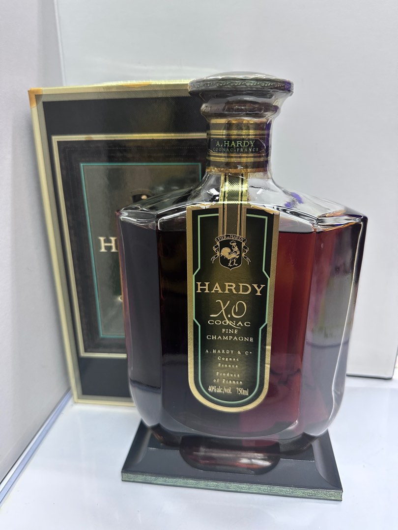 Hardy XO Cognac Fine Champagne 750ml / 40% alc.vol. C27-1, 嘢食 & 嘢飲, 酒精 ...