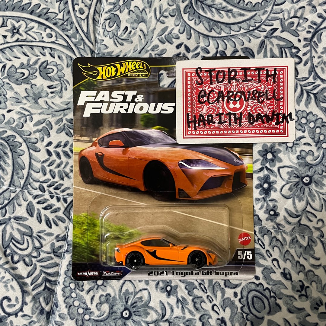 HOTWHEELS FAST FURIOUS FNF FF 2021 TOYOTA GR SUPRA, Hobbies & Toys ...